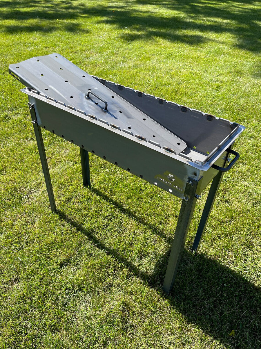 Large heavy-duty BBQ Grill / MANGAL for 15 skewers – Timeless Steel